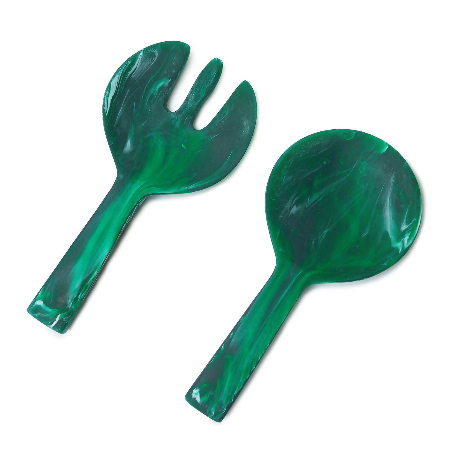 Emerald Salad Servers – Belevivi